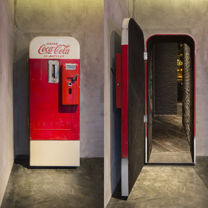 Deze bar in Shanghai bevindt zich achter een Coca-Cola automaat - Culy