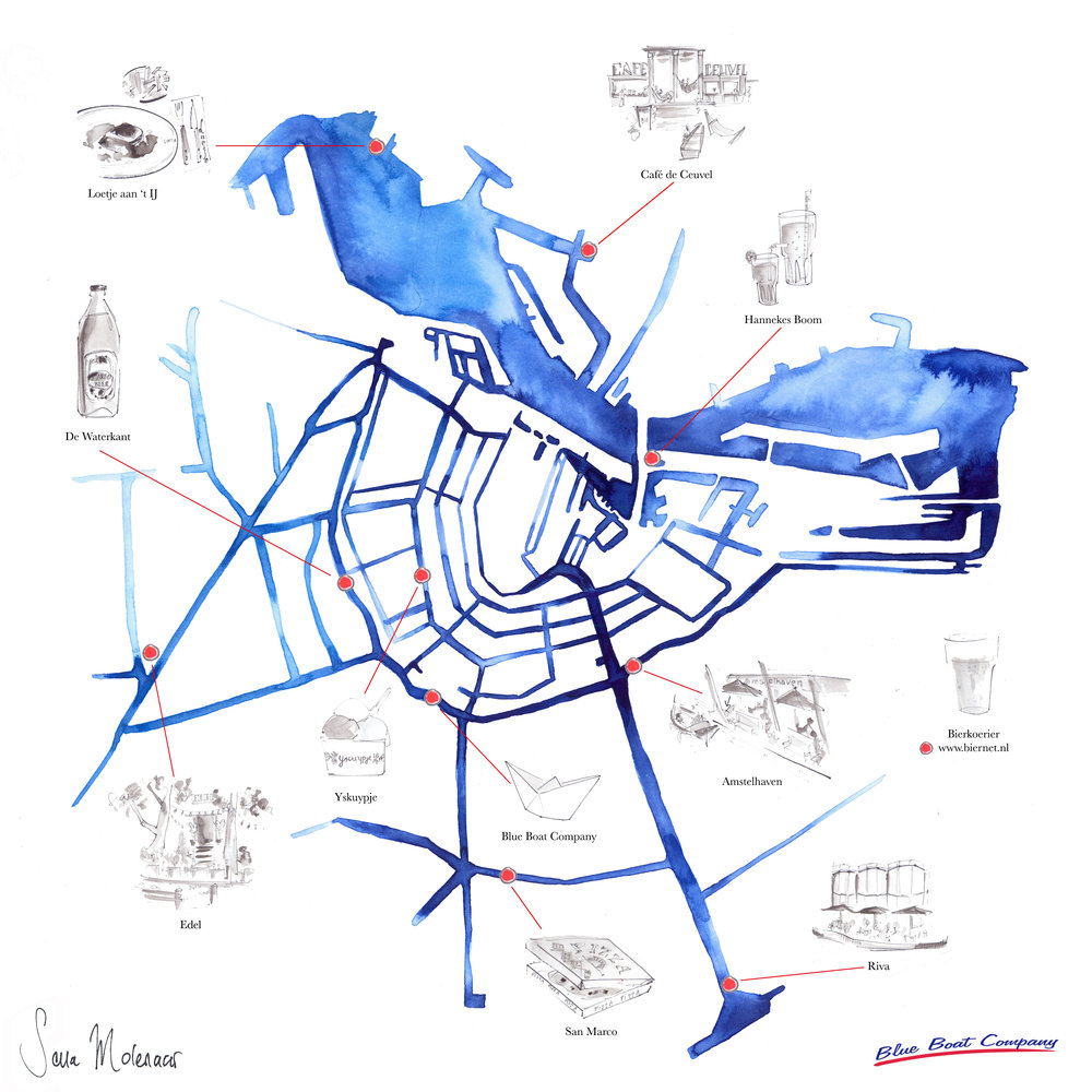 Aanmeren met je boot bij deze 10 hotspots langs de Amsterdamse grachten ...