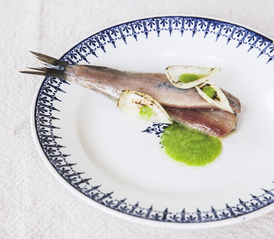 Haring met sap van lente-ui en gebrande uitjes - Culy.nl