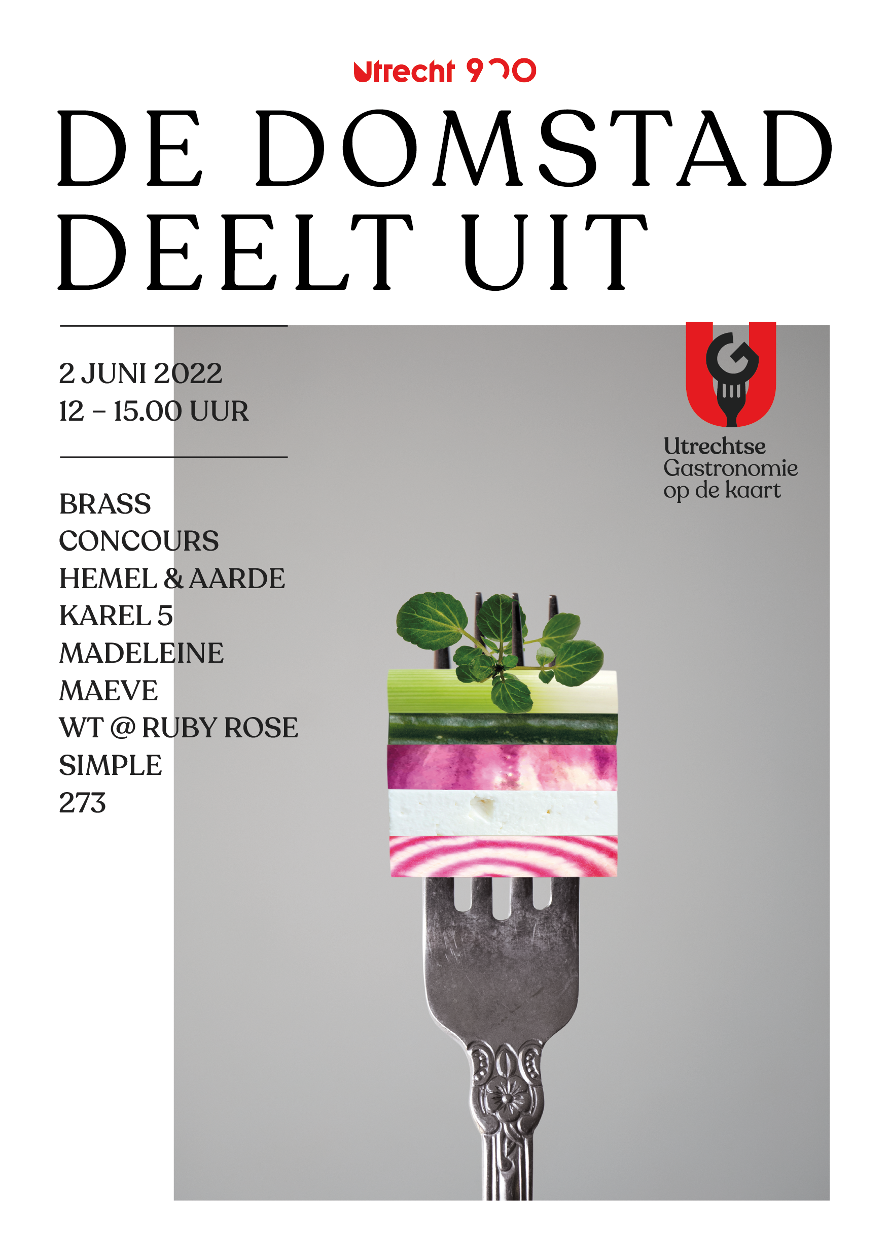 De Domstad Deelt Uit: Utrechtse toprestaurants trakteren op 900 amuses