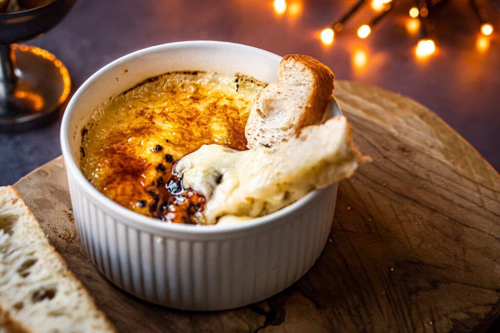 Brie brûlé (gekaramelliseerde brie) als hapje